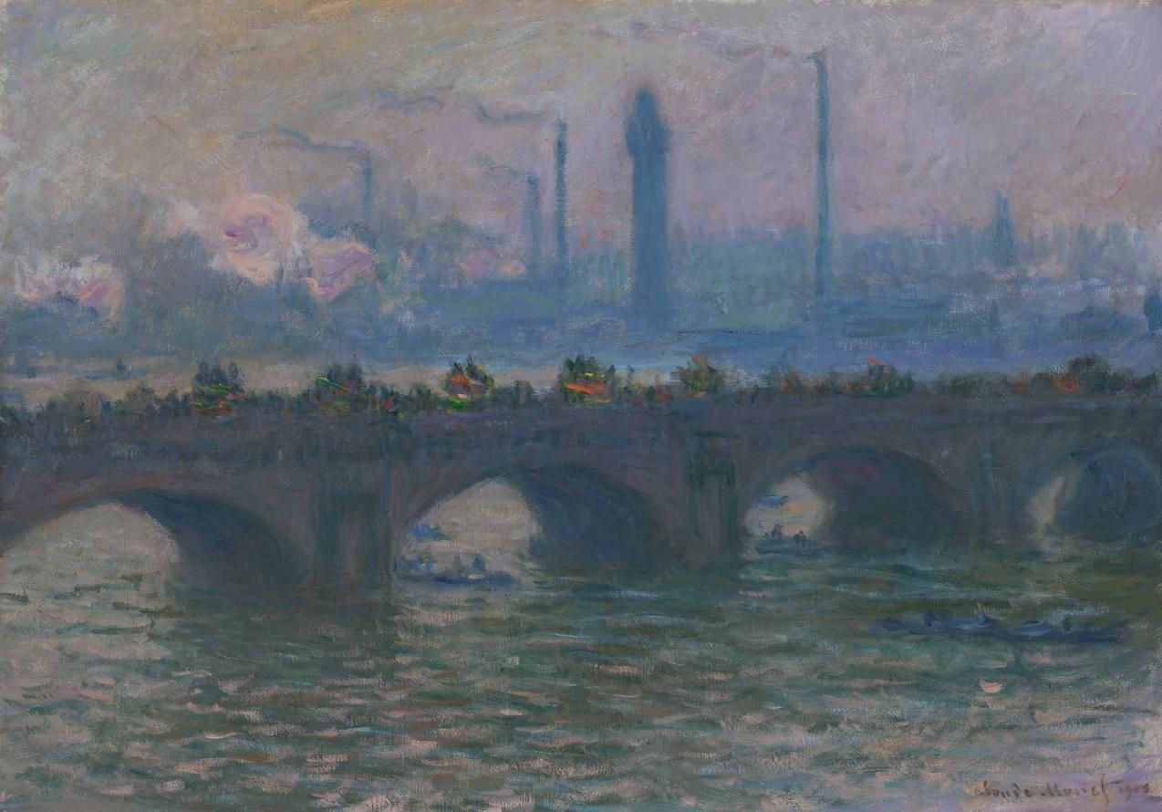 'Monet's Waterloo Bridge" Series: Review: Paintings That Span London's ...